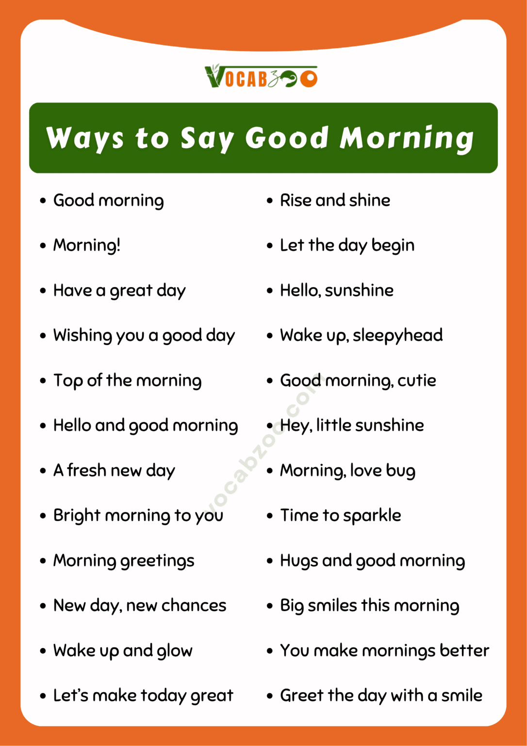 100+ Best Ways to Say Good Morning in English