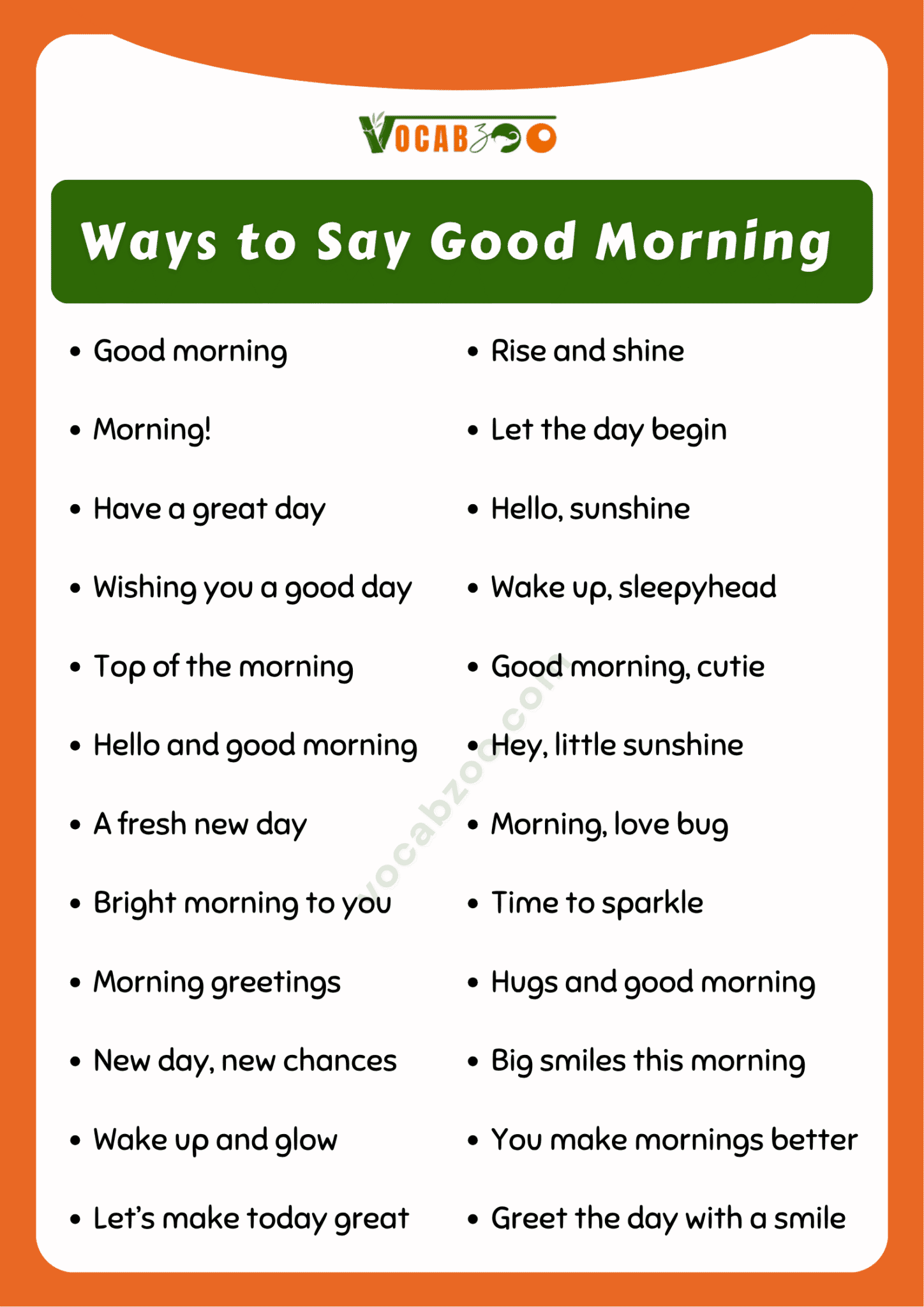 100+ Best Ways to Say Good Morning in English