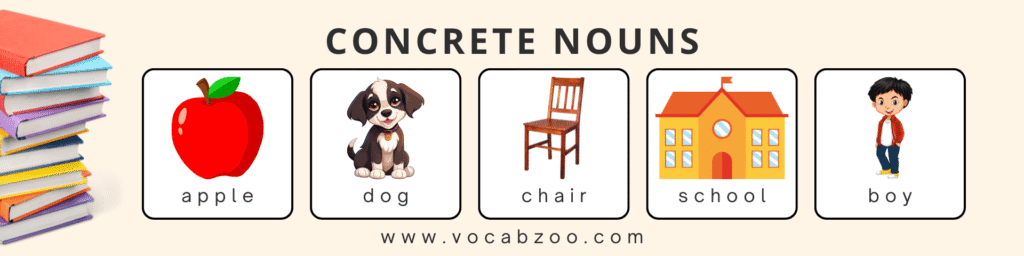 What is a Concrete Noun? Definition and Examples - Vocabzoo