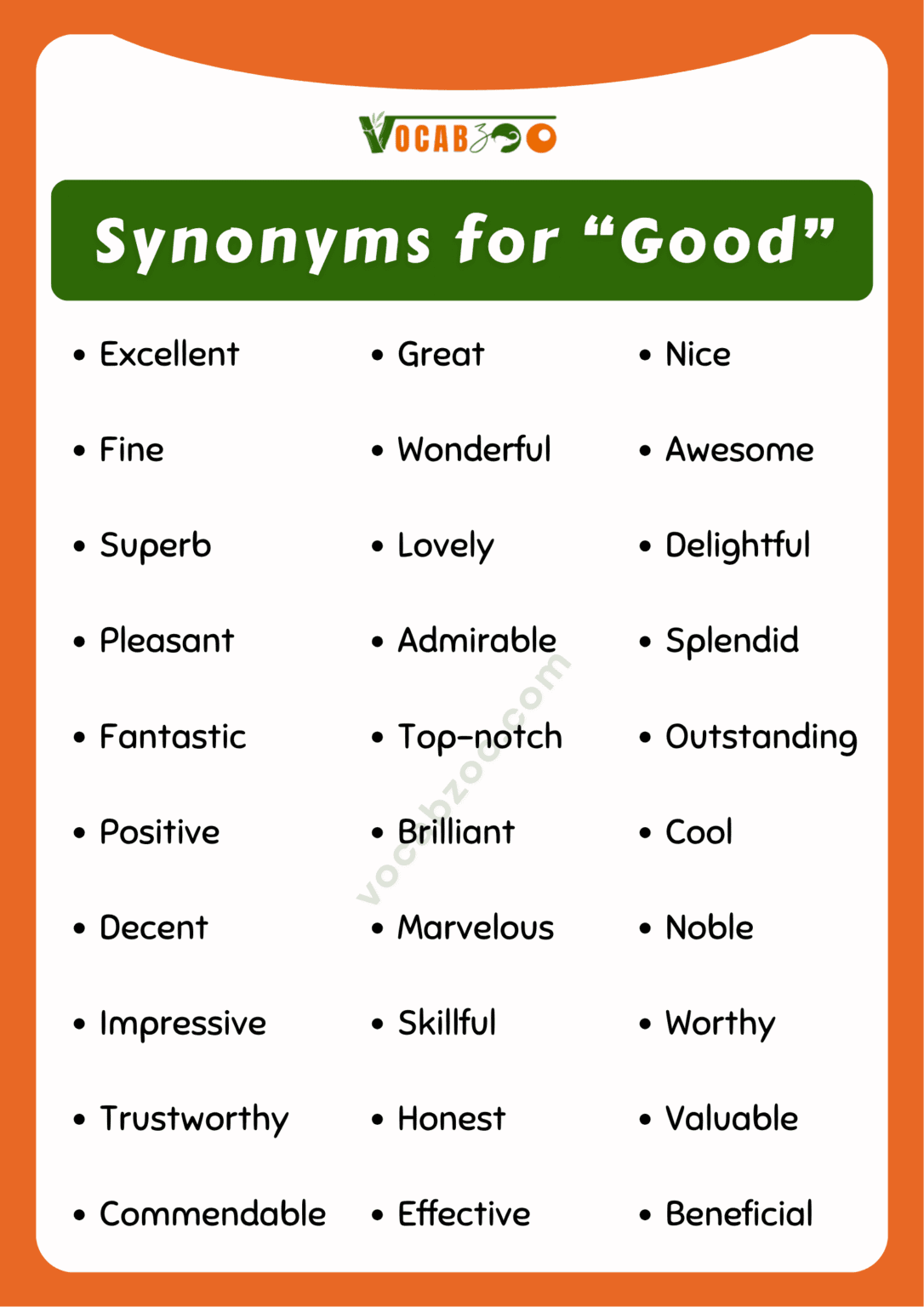 40+ Synonyms for Good in English with Meanings and Examples