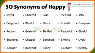 50 Best Synonyms of Happy with Meanings and Easy Examples