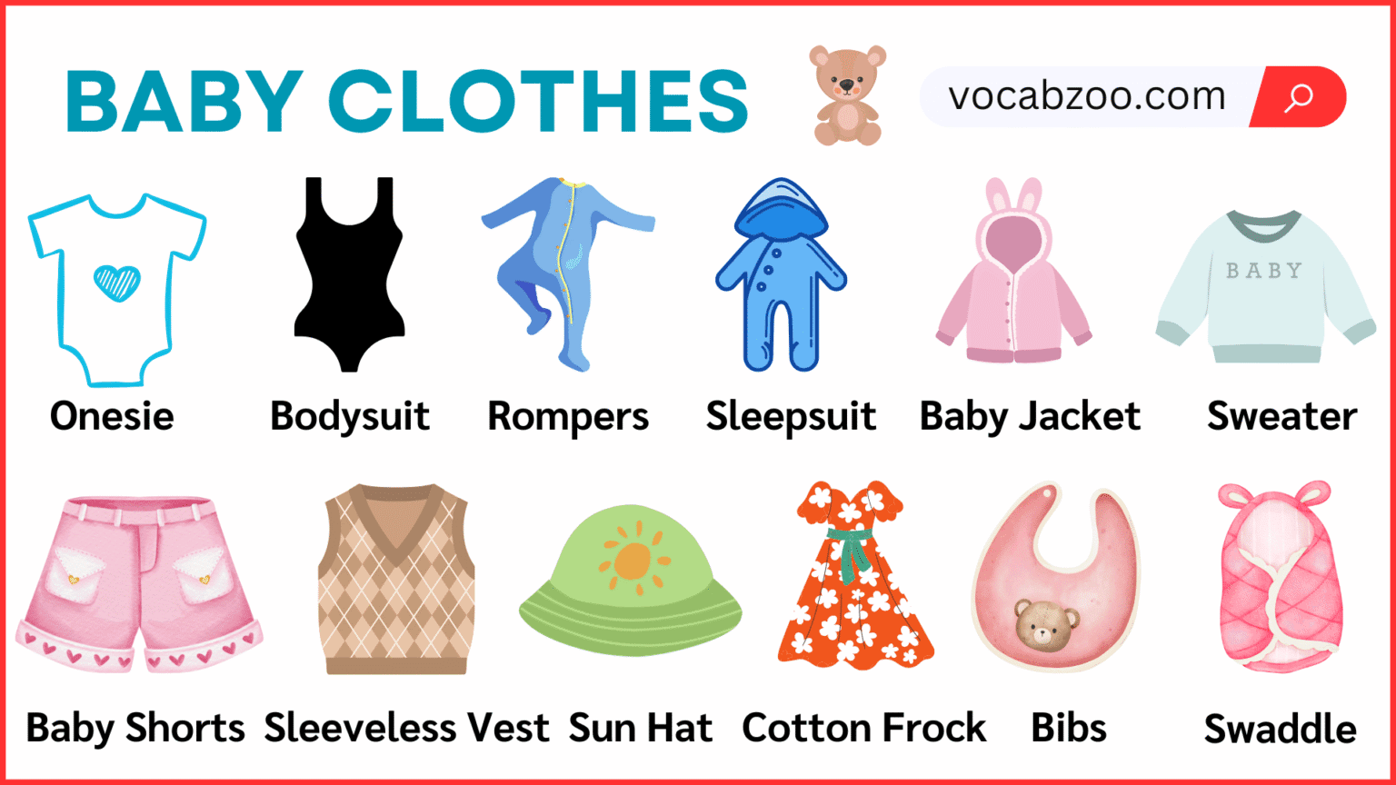 Types of Clothes in English with Their Pictures - Vocabzoo