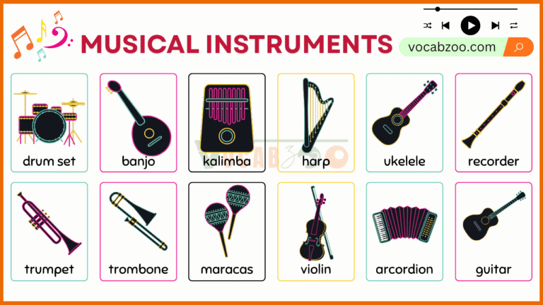 Names of Musical Instruments with Their Pictures - Vocabzoo