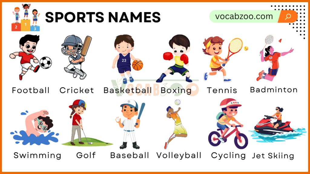 Outdoor Games Names in English with Their Pictures - Vocabzoo