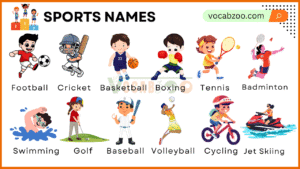 Names of Sports in English with Their Pictures - Vocabzoo