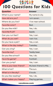 50+ Easy English Questions for Kids to Learn Faster - Vocabzoo