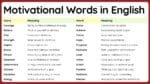 200 Motivational Words with Meanings in English