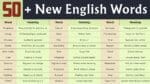 50 New English Words with Meanings and PDF - Vocabzoo