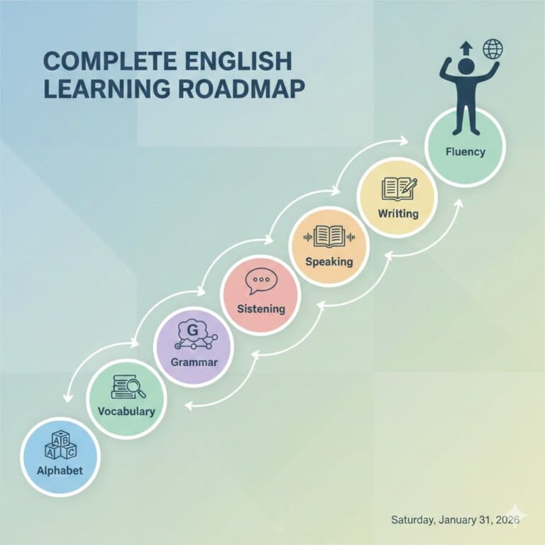 Complete English Learning Roadmap for Beginners - Vocabzoo