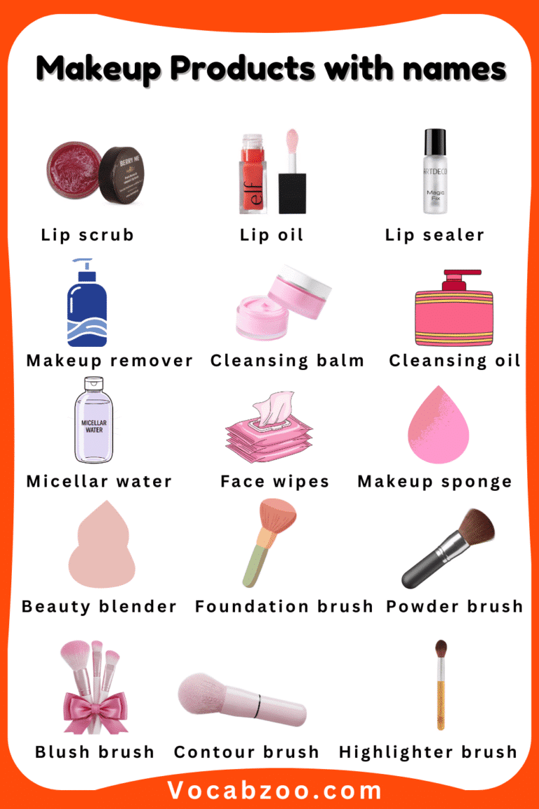 Full Makeup Products with names in English and Pictures - Vocabzoo